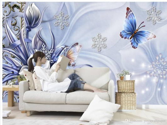 Modern Wallpaper For Wall In Drawing Room - 1114x837 Wallpaper - teahub.io