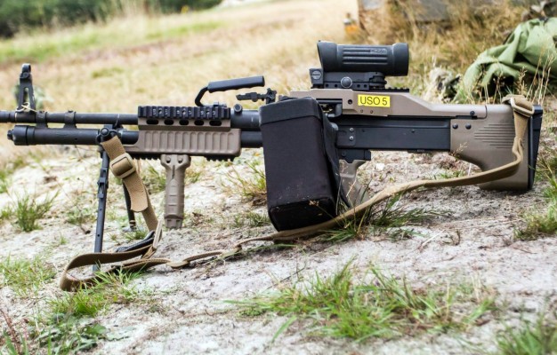 Photo Wallpaper Gun, Usa, Weapon, Machine Gun, Ammunition, - General ...