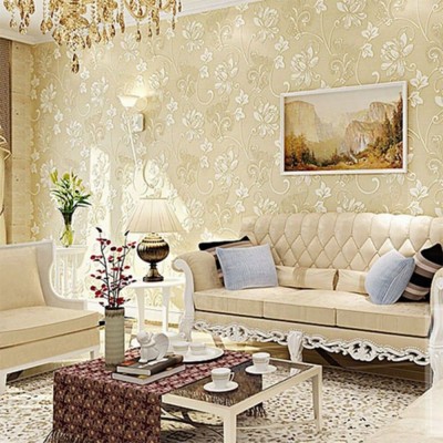 Fashion 3d Floral Wall Paper Light Color Flower Wallpaper - Light Color ...