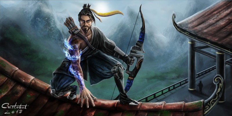 Overwatch Hanzo Poster - 748x1123 Wallpaper - teahub.io