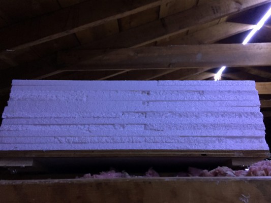 Attic Hatch With Twelve Layers Of Polystyrene Panels - Plank ...