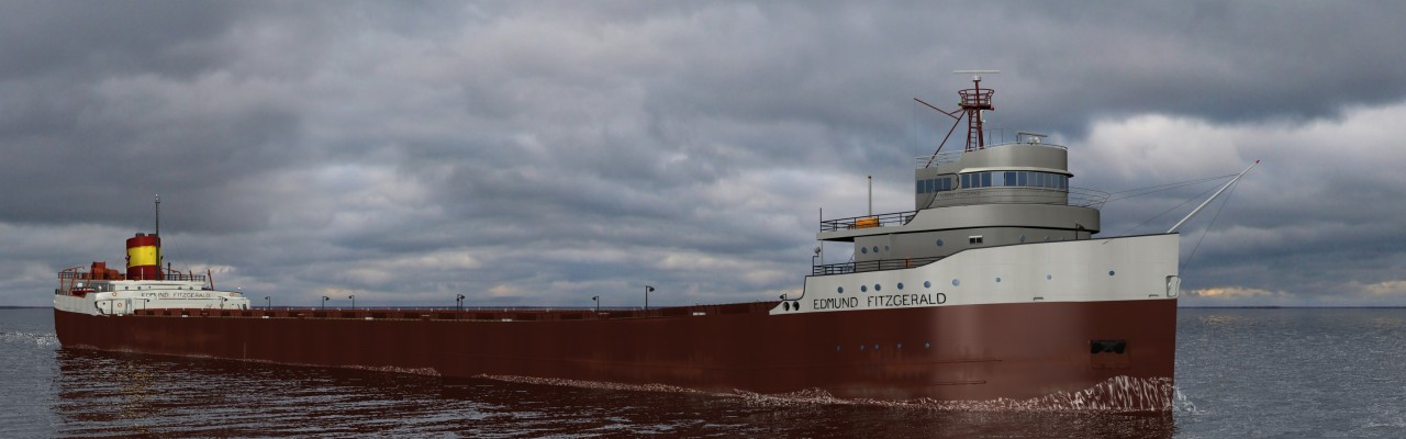 Edmund Fitzgerald 3d Model - 3360x1050 Wallpaper - teahub.io