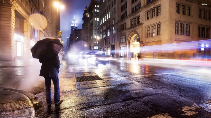 Urban Landscape Hd Wallpaper - City Street Long Exposure - 1920x1200 ...
