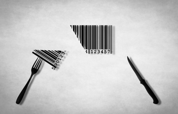 Photo Wallpaper Knife, Plug, Barcode - Monochrome - 1332x850 Wallpaper ...