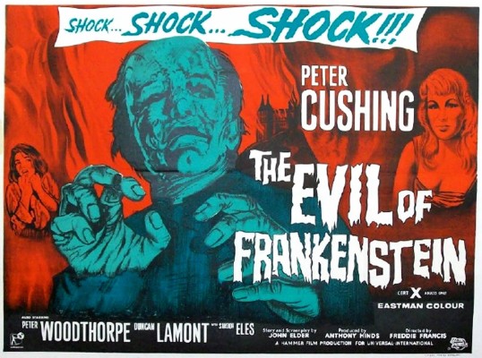 The Evil Of Frankenstein Landscape - Evil Of Frankenstein 1964 Poster ...