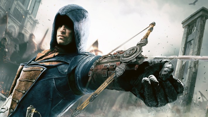 Assassin S Creed Unity, Arno Dorian, Hoodie, Sword, - Assassins Creed ...