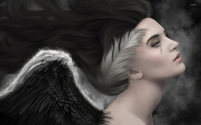 Crying Angel Man - 2560x1440 Wallpaper - teahub.io