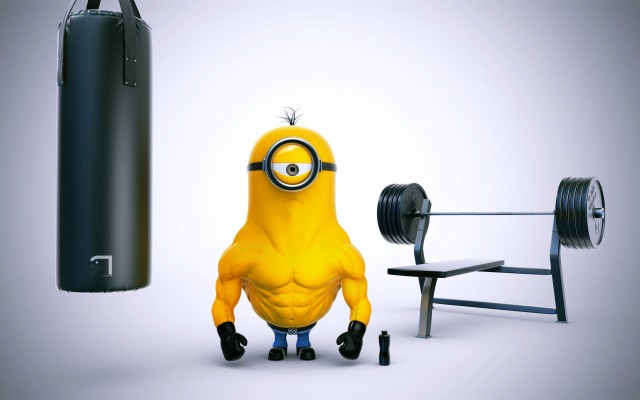 Bodybuilding Minion - 2560x1600 Wallpaper - teahub.io