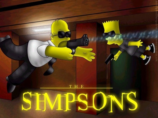 Matrix Homer Wallpaper - Simpsons Matrix - 1024x767 Wallpaper - teahub.io