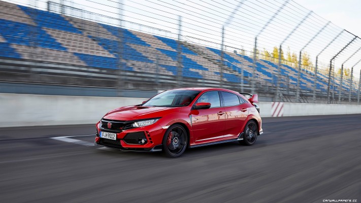Wallpaper Honda Fk2, Honda, Car, Red, Front View, Parking, - Honda ...