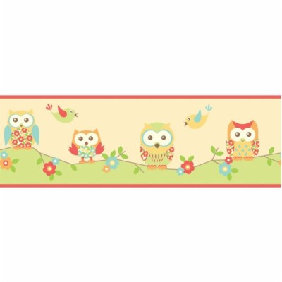 Owl Wallpaper Border - Cartoon - 736x736 Wallpaper - teahub.io
