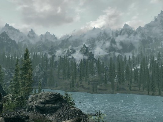 Skyrim Mountains - 1920x1200 Wallpaper - teahub.io
