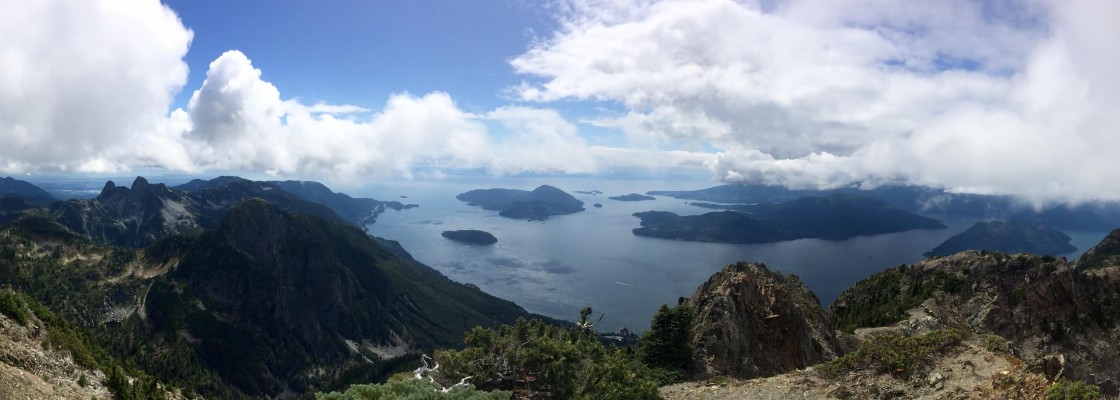 Howe Sound Bc Canada From The Peak Of Mt - 6941x2478 Wallpaper - teahub.io