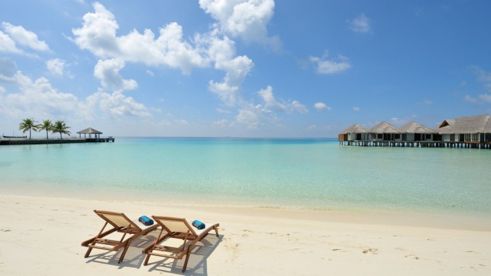 Malediven Wasser Und Blauer Himmel - Beautiful Beaches In Maldives ...