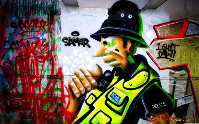 Graffiti Police - 5120x3200 Wallpaper - teahub.io