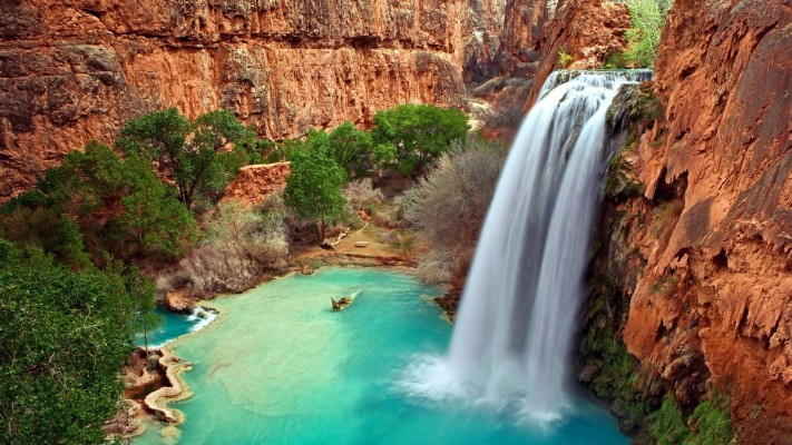 Beautiful Australian Waterfall Hd Wallpaper - Havasu Falls - 1920x1080 ...