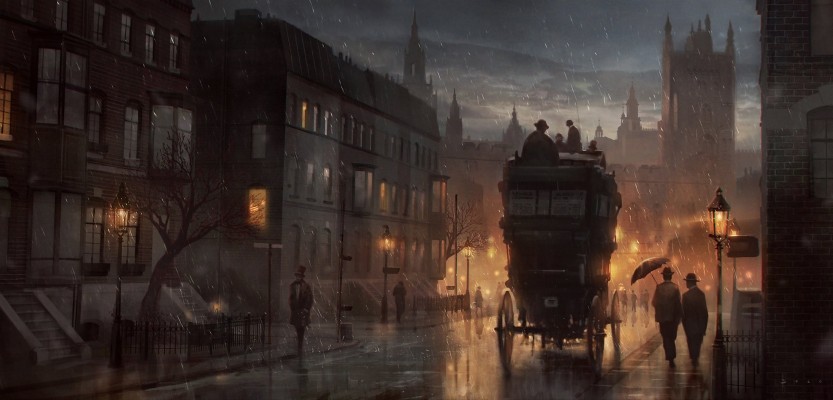 London Street Night Rain - 2250x1080 Wallpaper - teahub.io