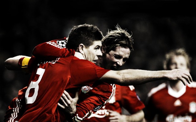 High Resolution Liverpool F - Fernando Torres And Steven Gerrard ...