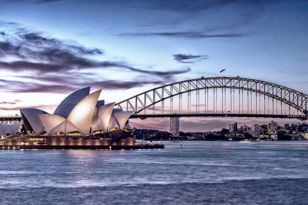 Photo Wallpaper Skyline Sydney Opera House - Sydney Opera House Black ...