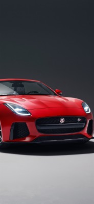 2018, Jaguar F-type Svr, Red, Front, Wallpaper - Jaguar F Type ...