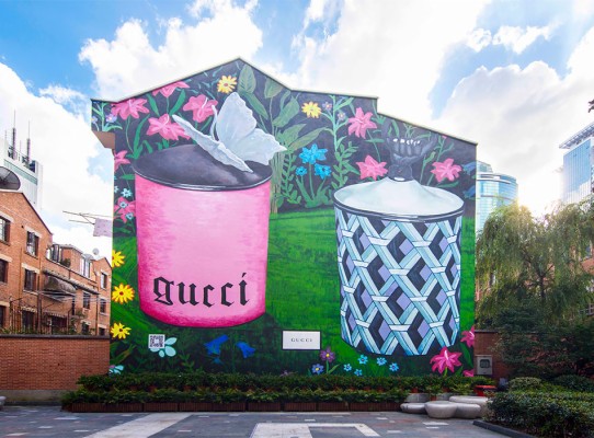 Gucci Artwall In Shanghai - Gucci Murals By Alex Merry - 950x700 ...
