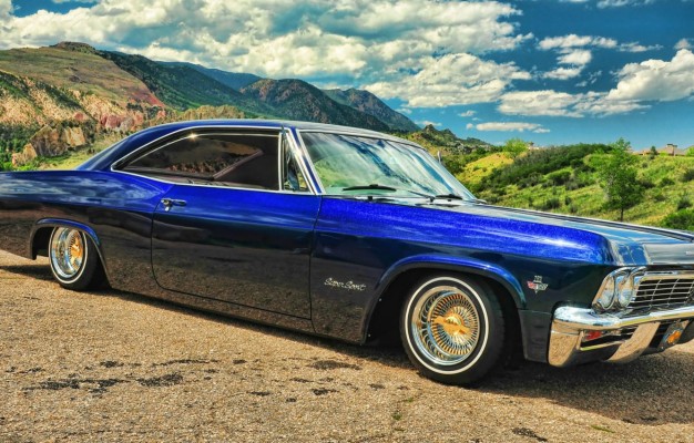 Chevrolet Impala Blue Lowrider - 1332x850 Wallpaper - teahub.io