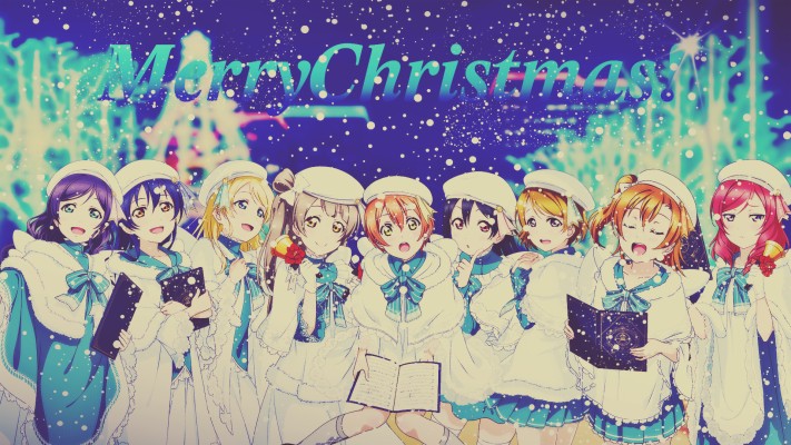 Love Live Aqours Christmas - 750x1334 Wallpaper - teahub.io