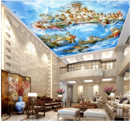 Milky Way Ceiling Mural - 813x865 Wallpaper - teahub.io