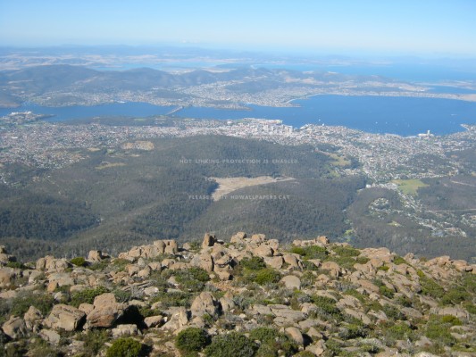 Hobart From Mt - Aerial Photography - 3648x2736 Wallpaper - teahub.io