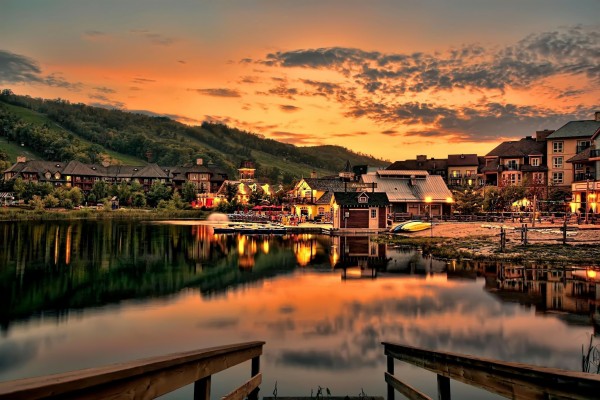Village Sunset - 2048x1364 Wallpaper - teahub.io