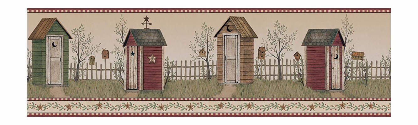 Country Outhouse Border - 1500x450 Wallpaper - teahub.io