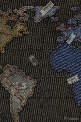 Denim World Map - 1920x1200 Wallpaper - teahub.io