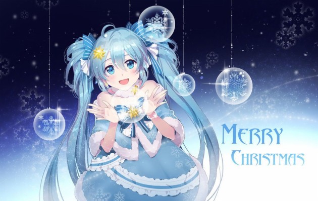 Christmas Hatsune Miku Art - 2560x1600 Wallpaper - teahub.io