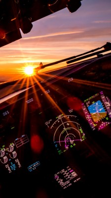 Sunset Cockpit Wallpaper Airbus A320 - Airplane Cockpit - 1920x1280 ...