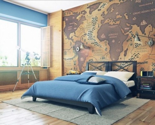 Boys World Map Bedroom - 990x660 Wallpaper - teahub.io