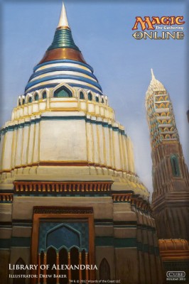 Library Of Alexandria Mtg Art - 640x960 Wallpaper - teahub.io