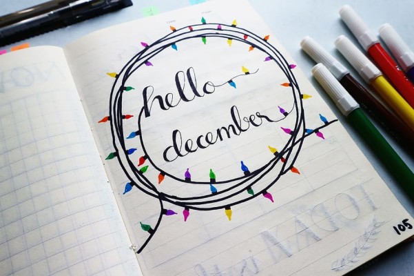 Hello December Calligraphy, Colorful, Colourful, Composition ...