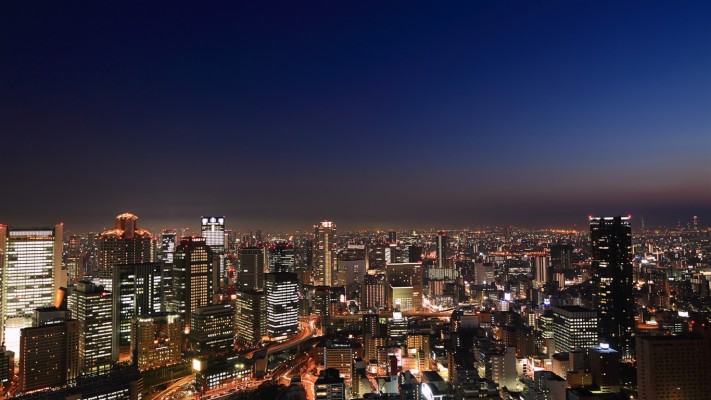 Japan City Beautiful Landscape, Windows 8 Theme Wallpapers - Osaka ...