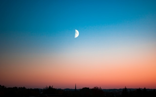 Half Moon Sunset - 1920x1200 Wallpaper - teahub.io