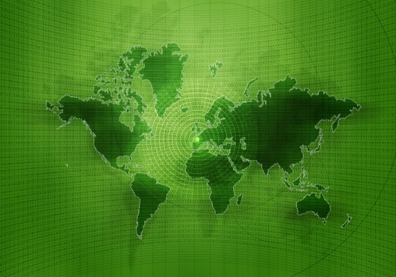 Green Binary Wallpaper With Earth Map - Binary Code World Map ...