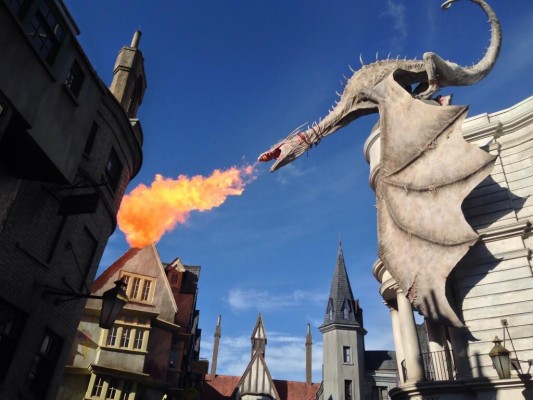 Universal Studios Diagon Alley Dragon Fire - 1024x768 Wallpaper - teahub.io