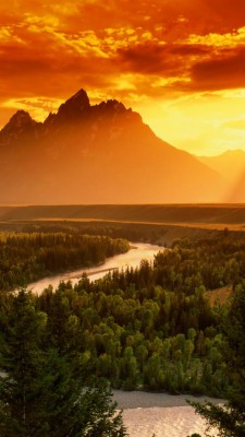 Sunset Mountain Wallpaper Phone - 2160x3840 Wallpaper - teahub.io