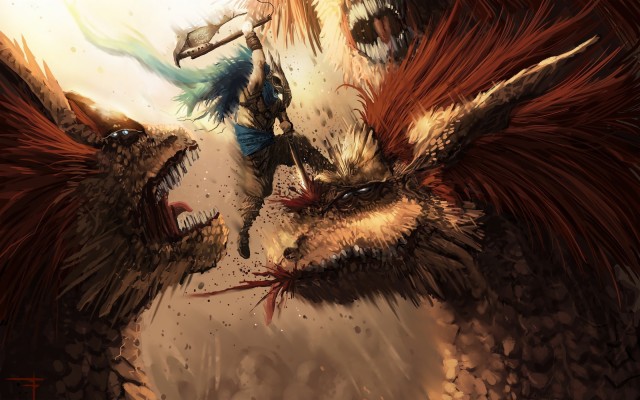 Giant Slayer Fantasy Art - 2880x1800 Wallpaper - teahub.io