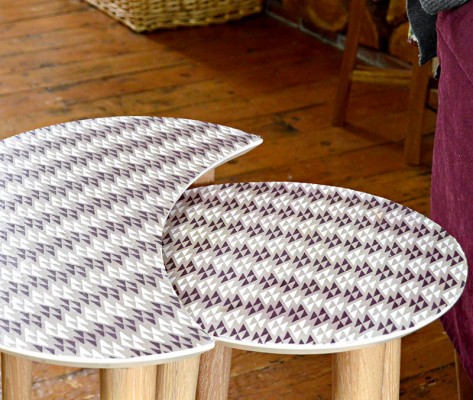 Wallpaper Coverd Side Tables - Coffee Table - 800x676 Wallpaper - teahub.io