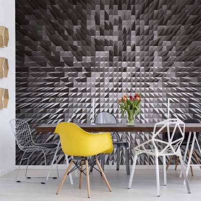 Black And White Modern 3d Pixel Design - Wallpaper - 2000x2000 ...