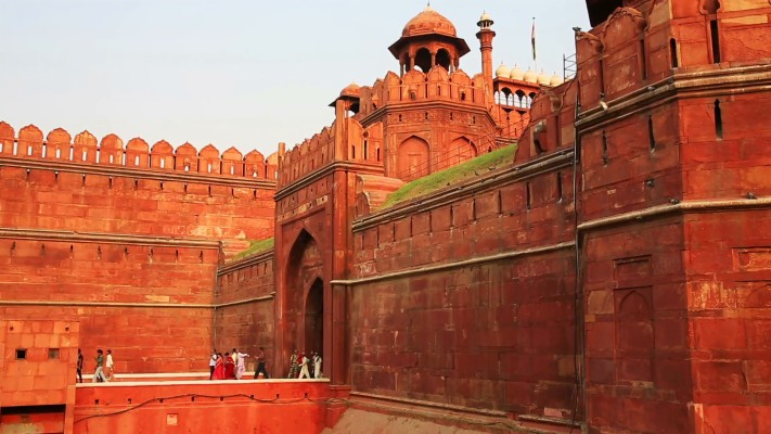 Majestic Walls Of Red Fort Stock Video Footage - Red Fort - 1920x1080 ...