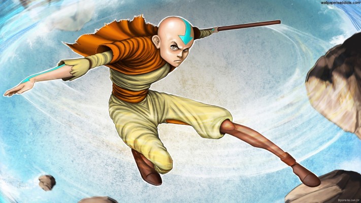 The Last Airbender Symbols Wallpaper - Aang In Cosmic Avatar State ...