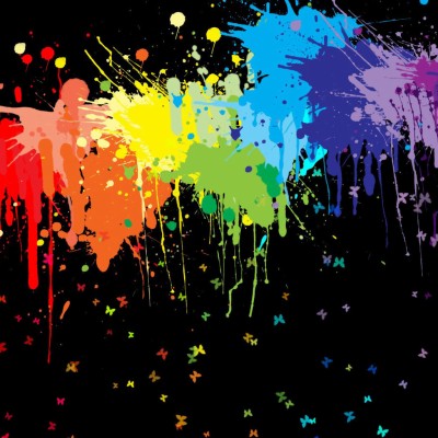 Neon Color Splash Background - 1024x1024 Wallpaper - teahub.io