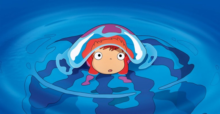 Ponyo-wallpaper - Running On Fish Ponyo - 1256x635 Wallpaper - teahub.io