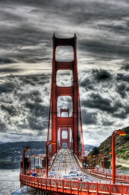 Golden Gate Bridge Bad Weather - 640x960 Wallpaper - teahub.io